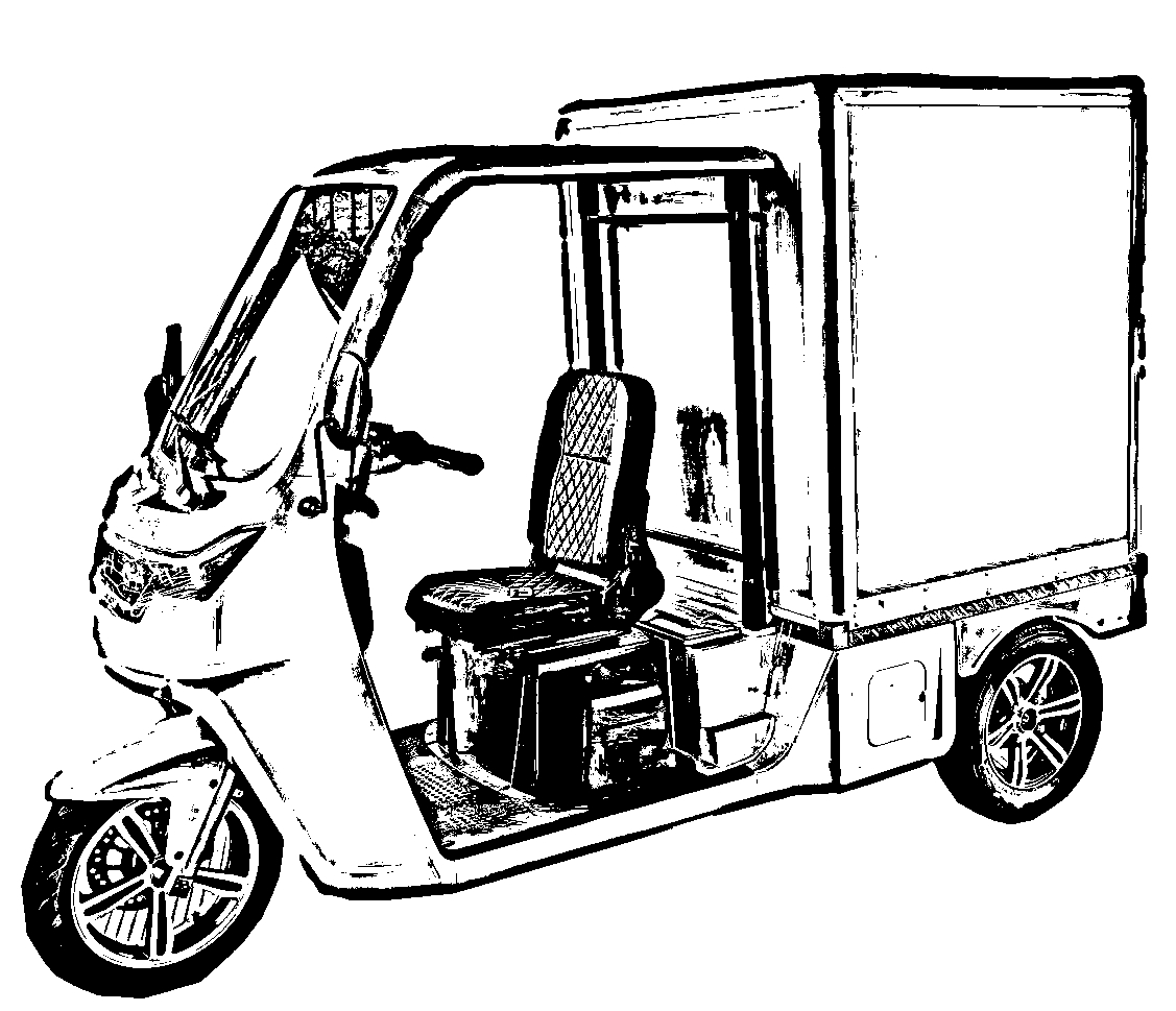 Electric Delivery Cargo Scooter - Smart Logistics Green Service - UMI EV